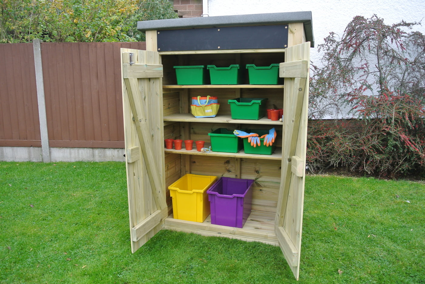 Outdoor Storage Shed - The Red Monkey Play Shop